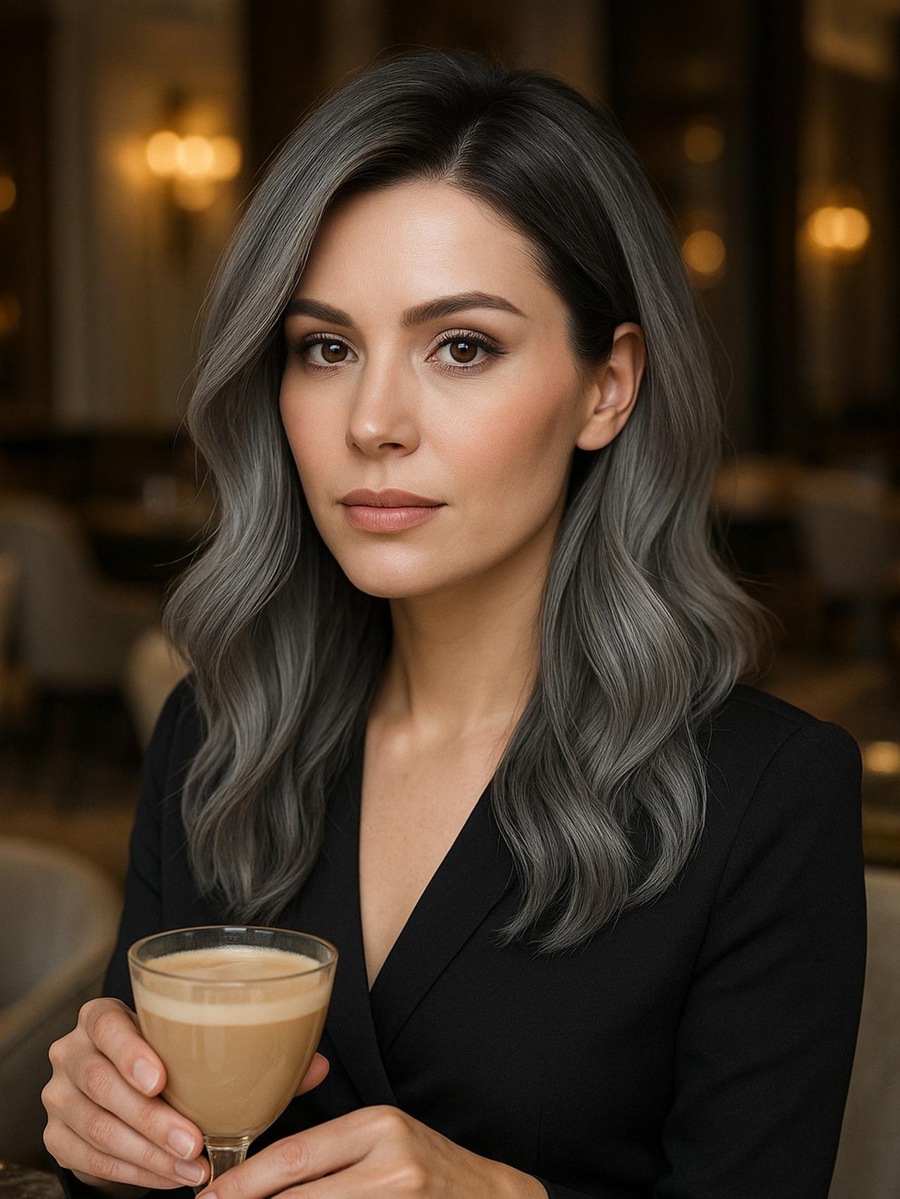 6 Tren Warna Rambut Ash Grey untuk Usia 40 Tahun ke Atas di 2025, Bisa ...