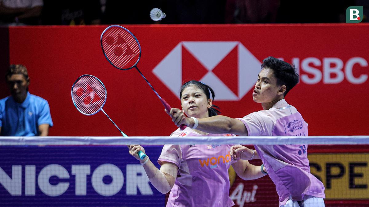Foto: Debut Manis Felisha dan Jafar di Indonesia Open 2025, Menang Dua Gim Langsung