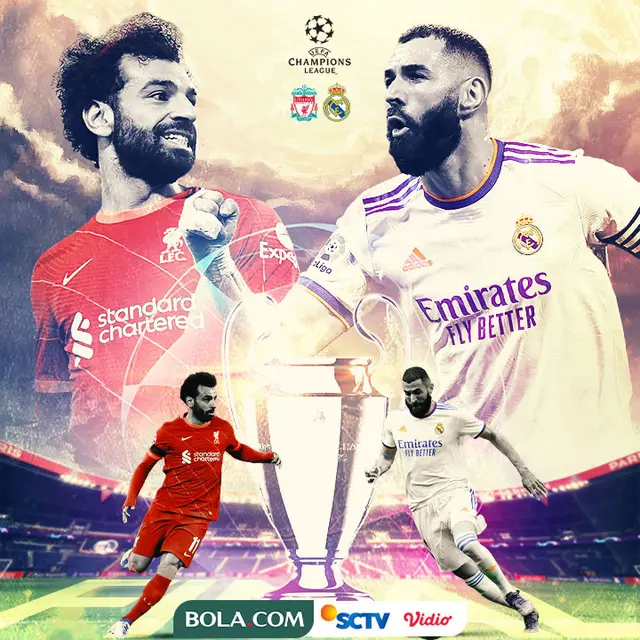 Final Liga Champions: Mohammad Salah Vs Karim Benzema, Mengerikan Mana? - Dunia Bola.com