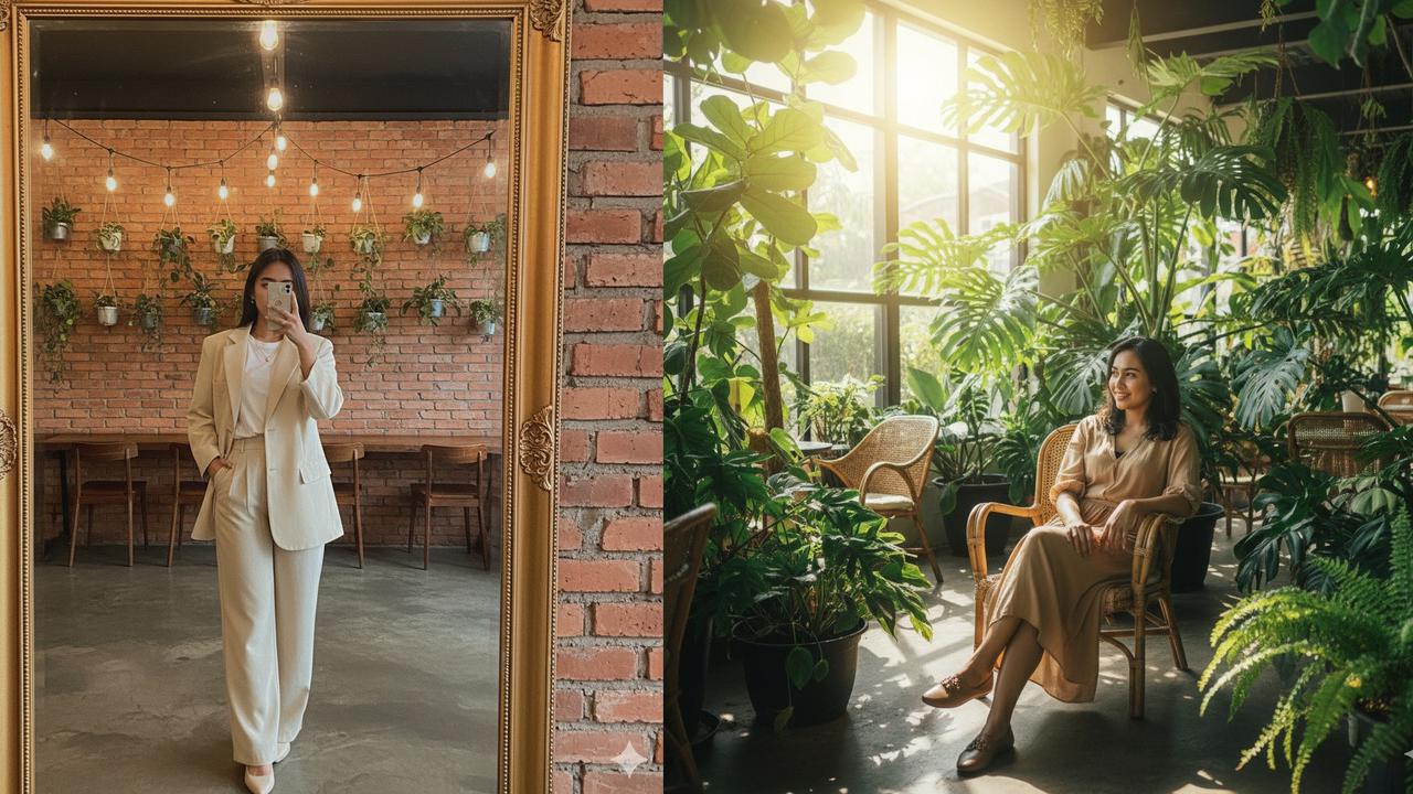 7 Prompt Gemini AI Paling Viral untuk Foto Self-Portrait di Kafe atau ...