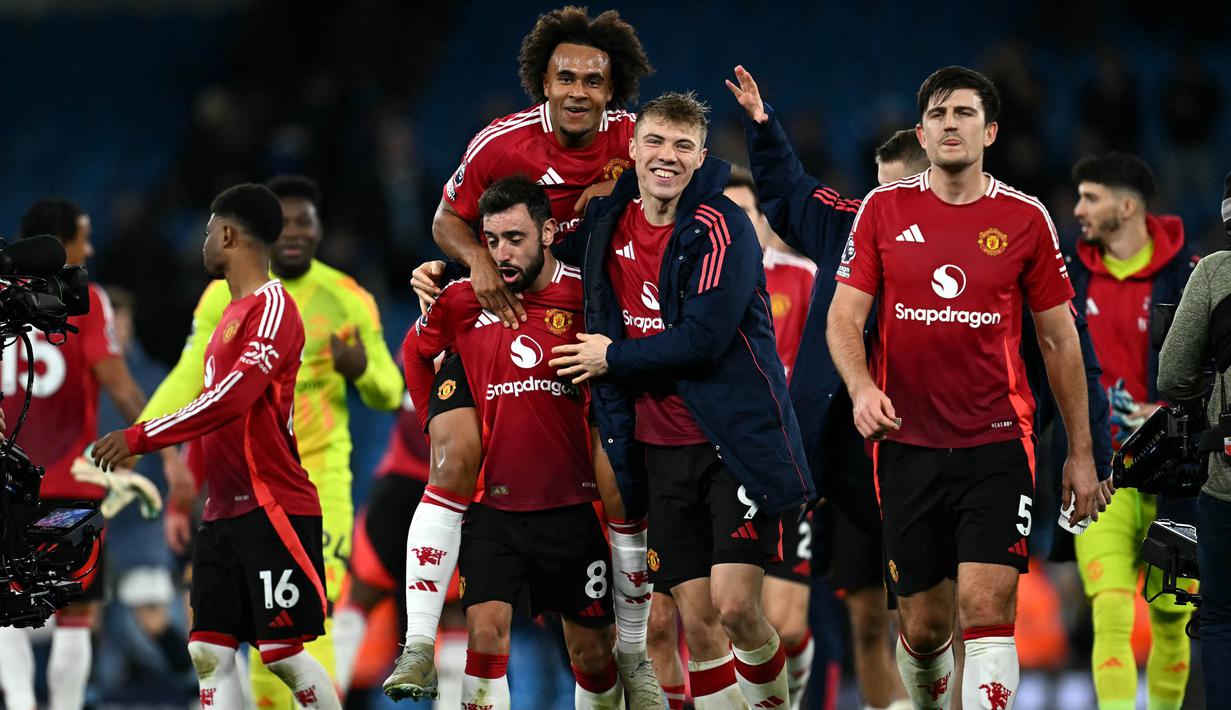 Balik Keadaan, Manchester United Raih Kemenangan Sensasional di Markas City