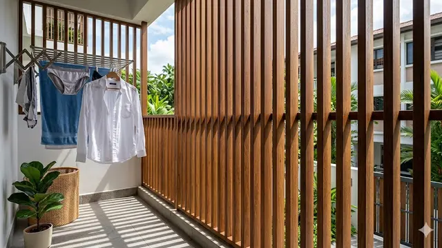 7 Desain Dinding Semi Terbuka untuk Tempat Jemur Sempit, Tampilan ...