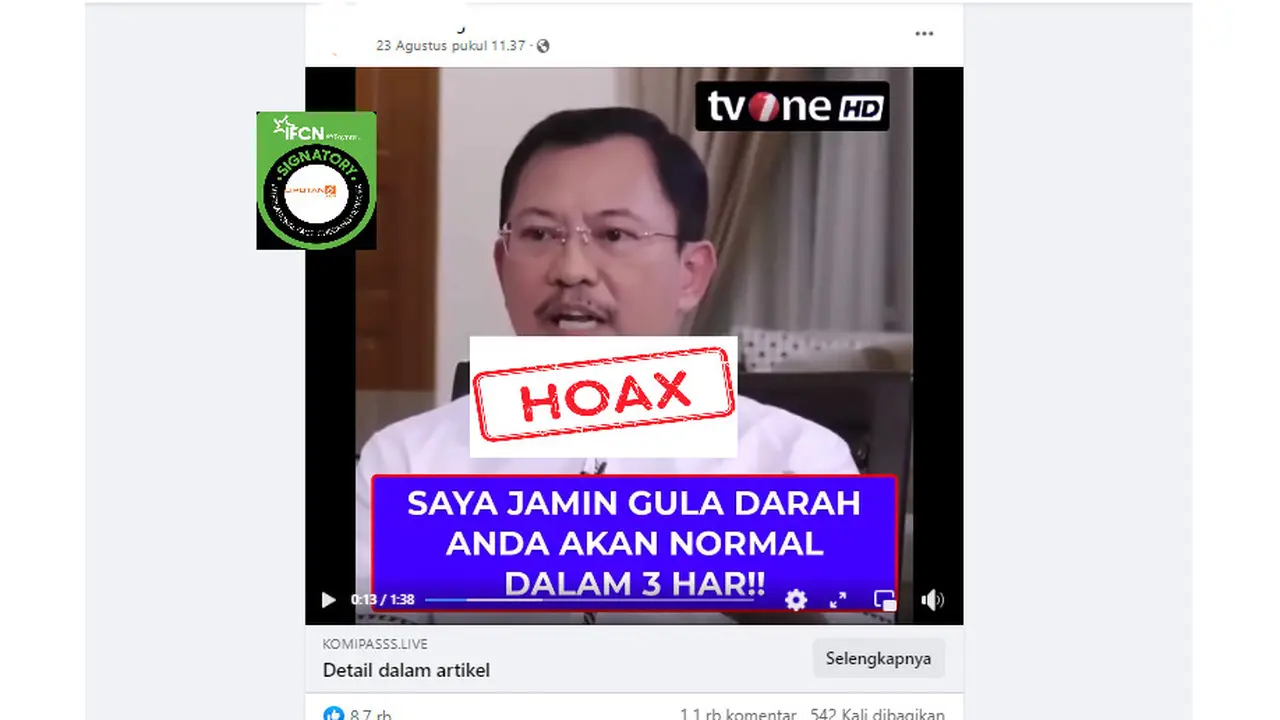 Jangan Tertipu, Simak Daftar Hoaks Kesehatan yang Mencatut Ahli - Cek ...