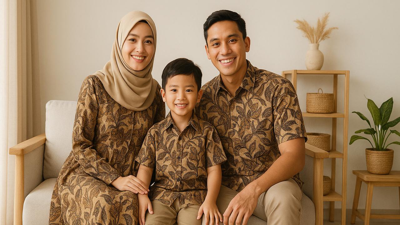 5 Model Baju Couple Ibu Ayah dan Anak Laki-Laki Terbaru 2025, Tampilkan ...