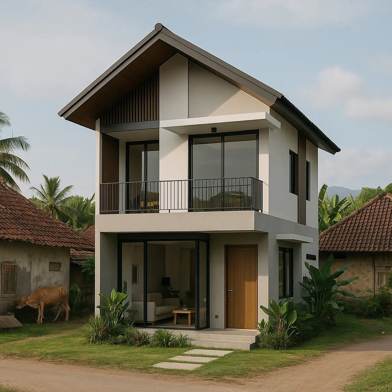 11 Desain Rumah Minimalis 5x7 Meter 2 Lantai di Desa, Nyaman dan Bikin ...