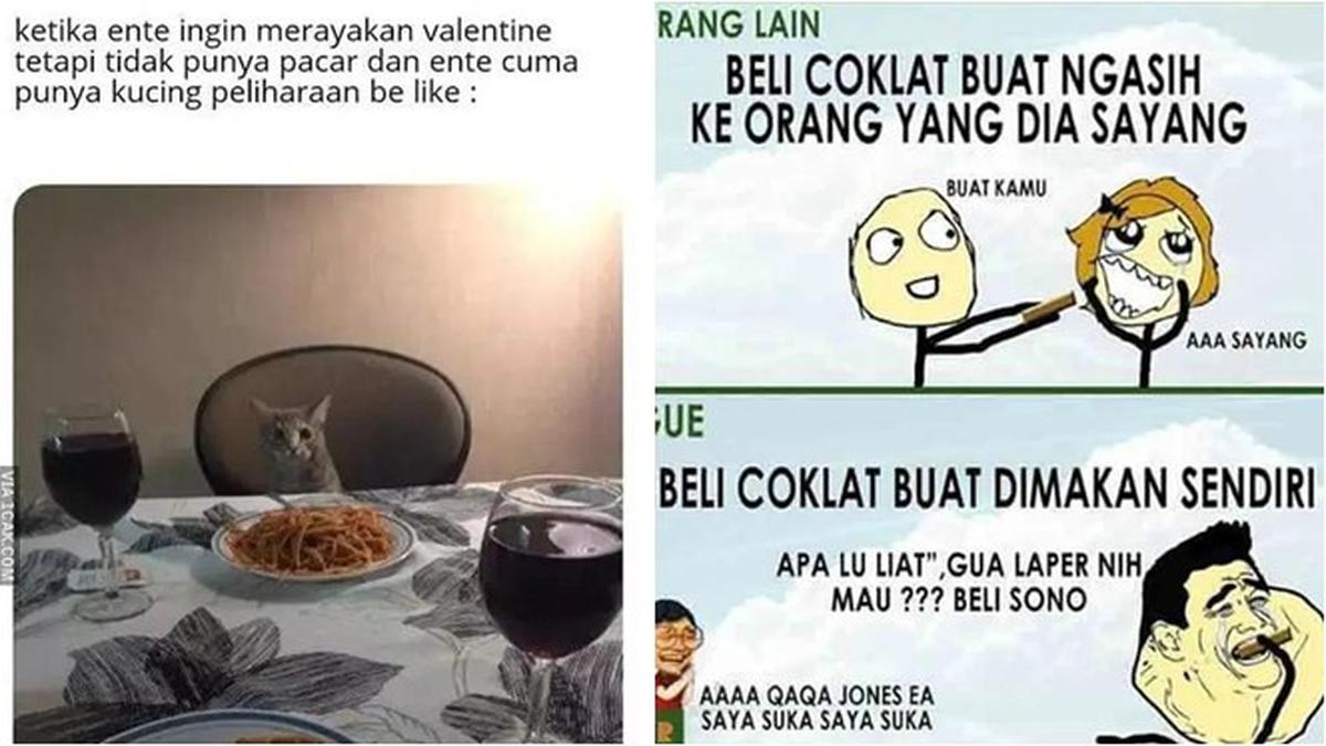 8 Meme Kocak Jomblo Ikut Rayakan Valentine Ini Bikin Ngenes