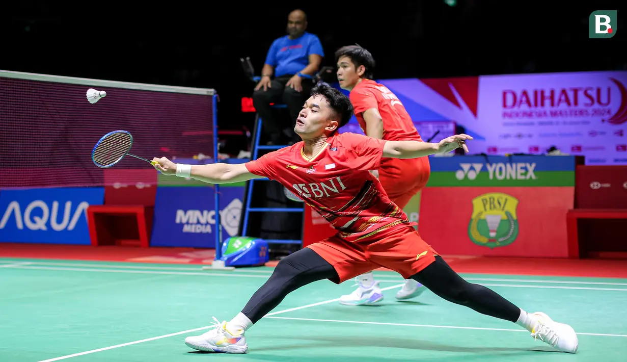 Foto: Momen Haru Daniel Marthin setelah Juarai Indonesia Masters 2024 ...