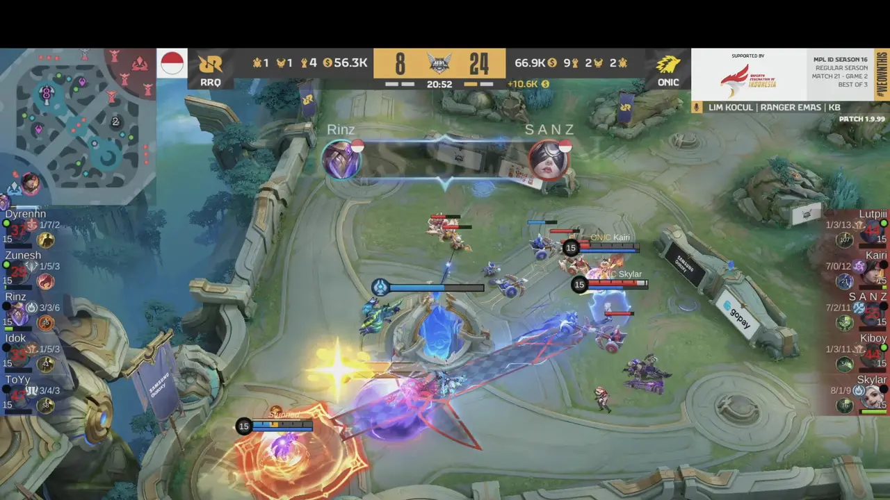 Hasil MPL ID S16 Week 3 Sabtu 6 September: Onic Esports Terlalu Perkasa, RRQ Kandas di Royal ...