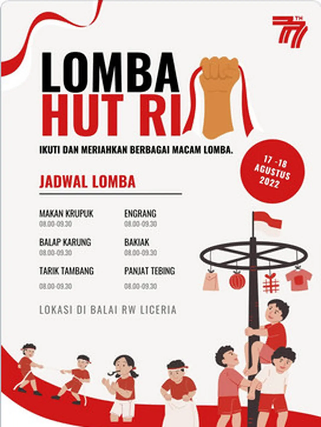 9 Contoh Brosur Lomba 17 Agustus Unik dan Baru, Begini Cara Membuat ...