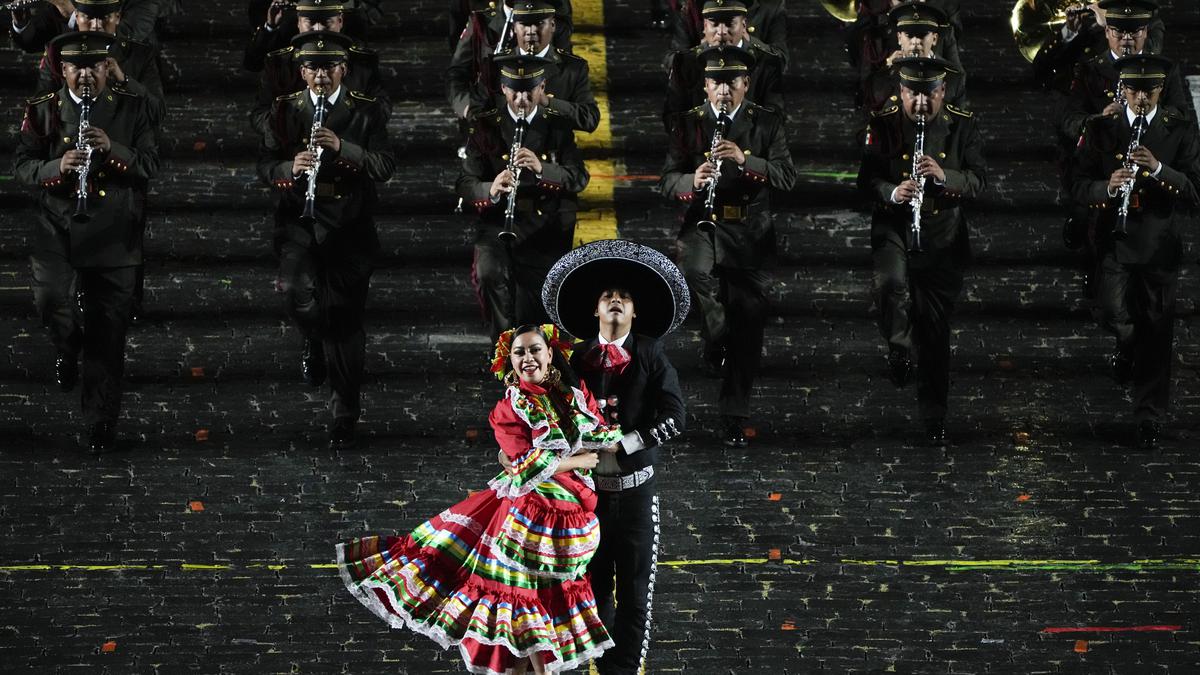 FOTO: Festival Musik Militer Internasional di Moskow - Foto Liputan6.com