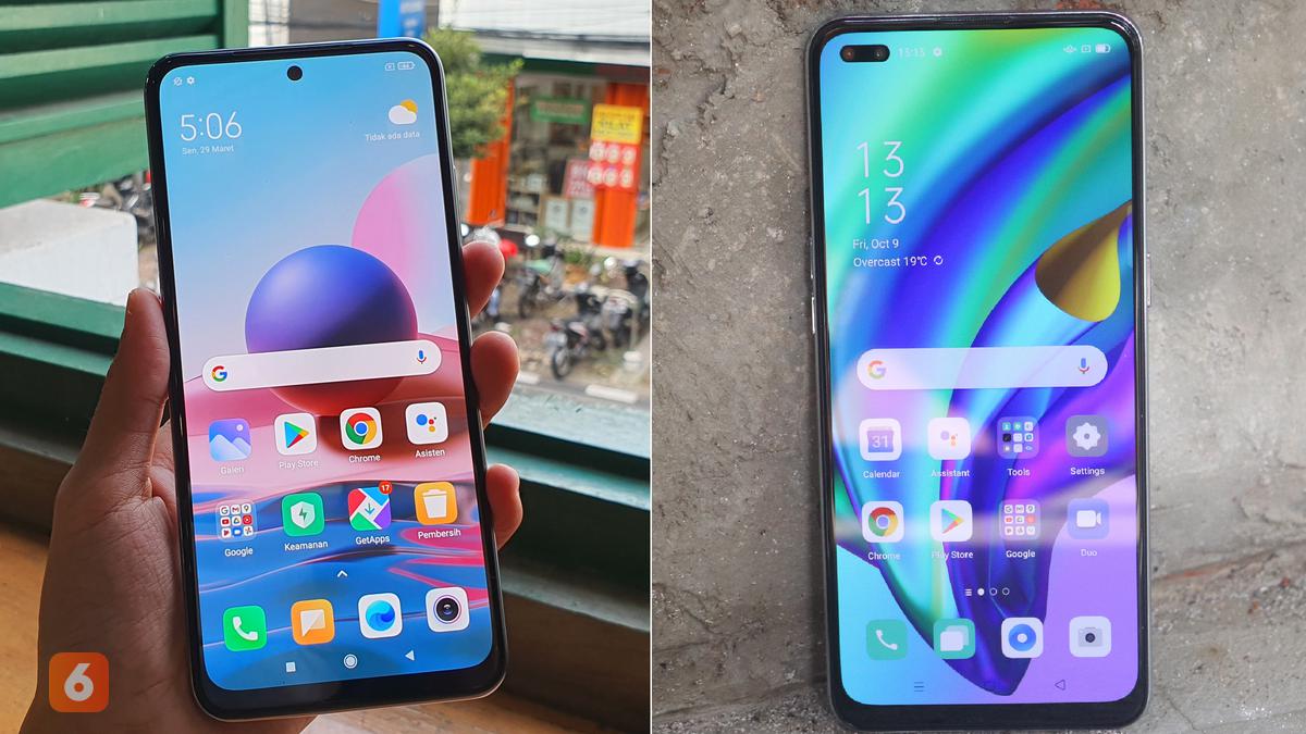 Adu Spesifikasi Redmi Note 10 dengan Reno4 F - Tekno Liputan6.com