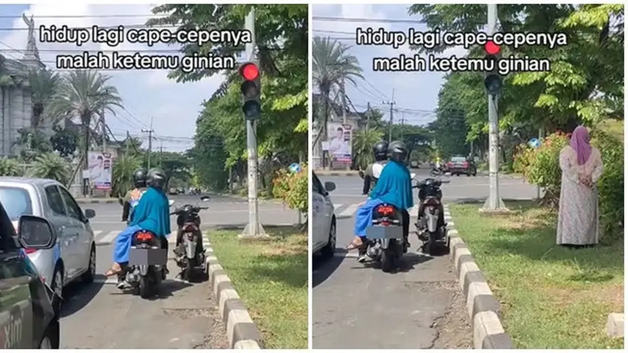6 Potret Emak-Emak di Lampu Merah Bikin Tepuk Jidat, Penguasa Jalanan Beraksi - Hot Liputan6.com