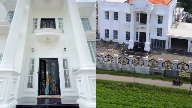 10 Potret Rumah Angel Tacik Viral Bak Istana di Tengah Kampung, Mepet ...