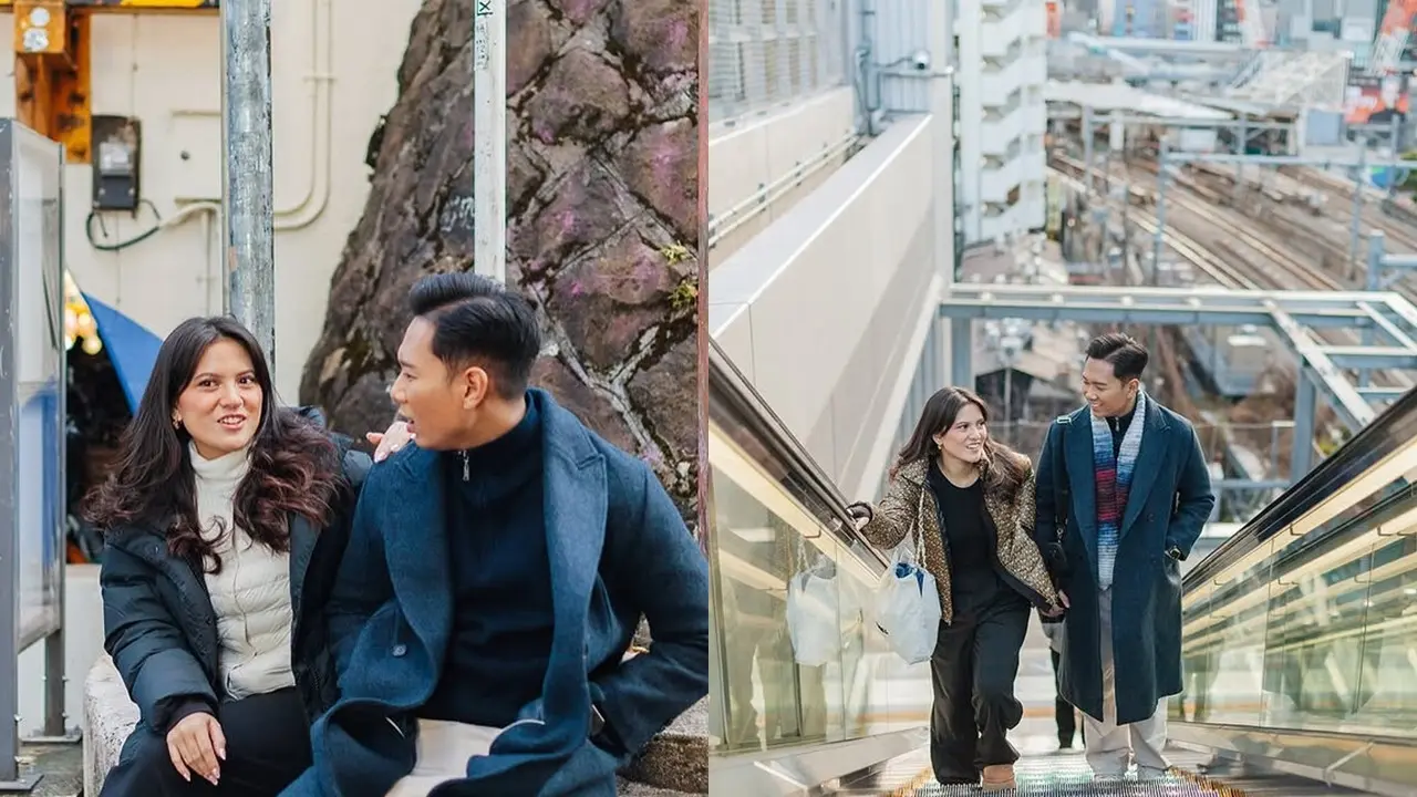 7 Potret Marsha Aruan dan Vicky Syaputra Liburan di Jepang, Diduga Pacar Baru - Hot Liputan6.com