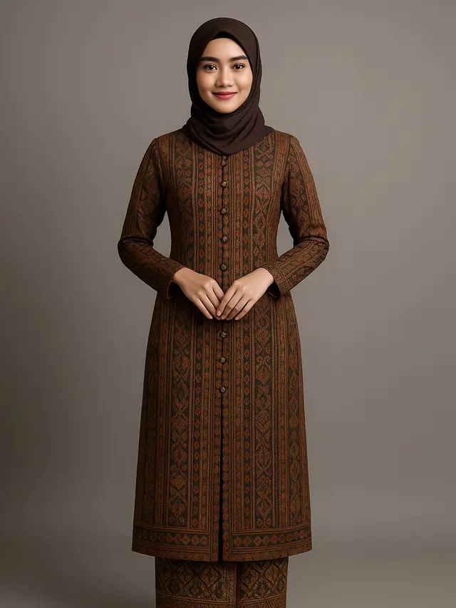 7 Model Kebaya Panjang Kancing Depan yang Trendi dan Anggun, Cocok ...