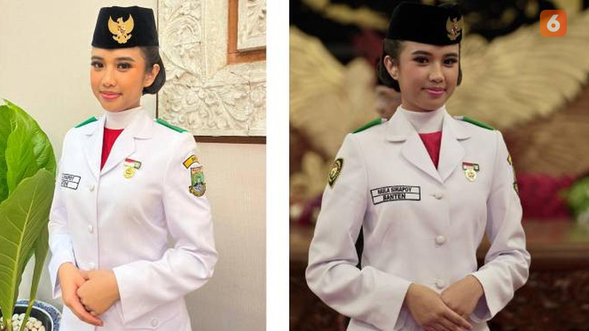 6 Potret Naila Aulita Alqubra Sinapoy, Gadis Paskibraka Mahir 5 Bahasa ...
