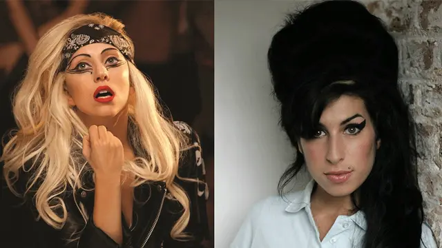 Selfie Lady Gaga Tiru Gaya Mendiang Amy Winehouse - ShowBiz Liputan6.com