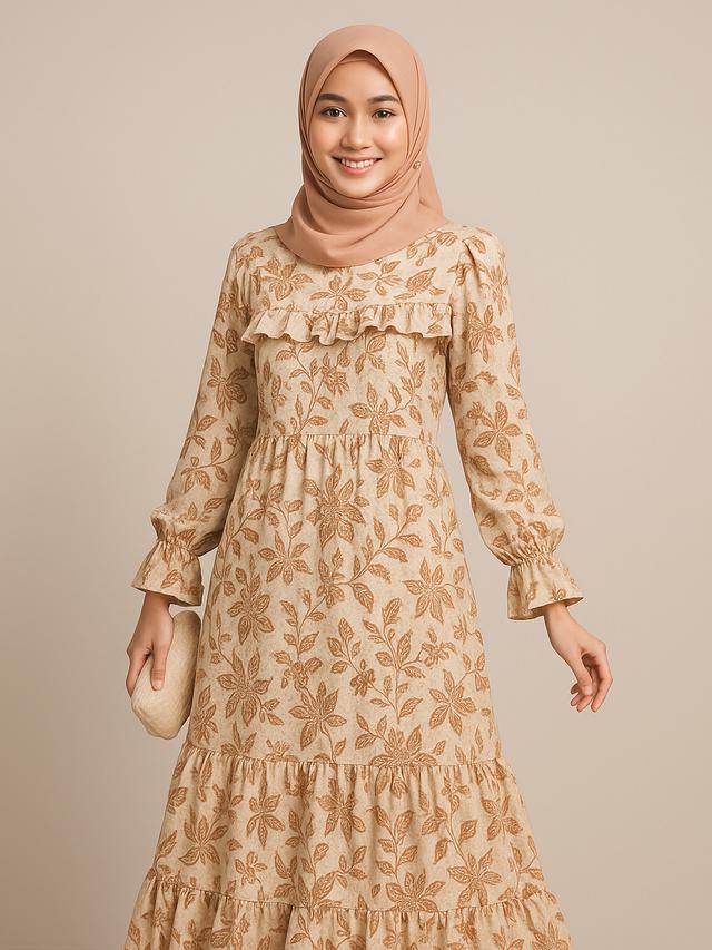 13 Model Baju Batik Syari Modern Anti Terlihat Tua saat Kondangan ...