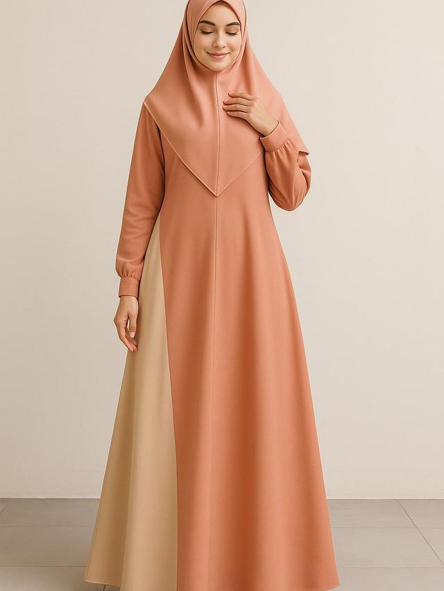 10 Inspirasi Model Gamis Syari A-Line Terbaru yang Sedang Digemari ...