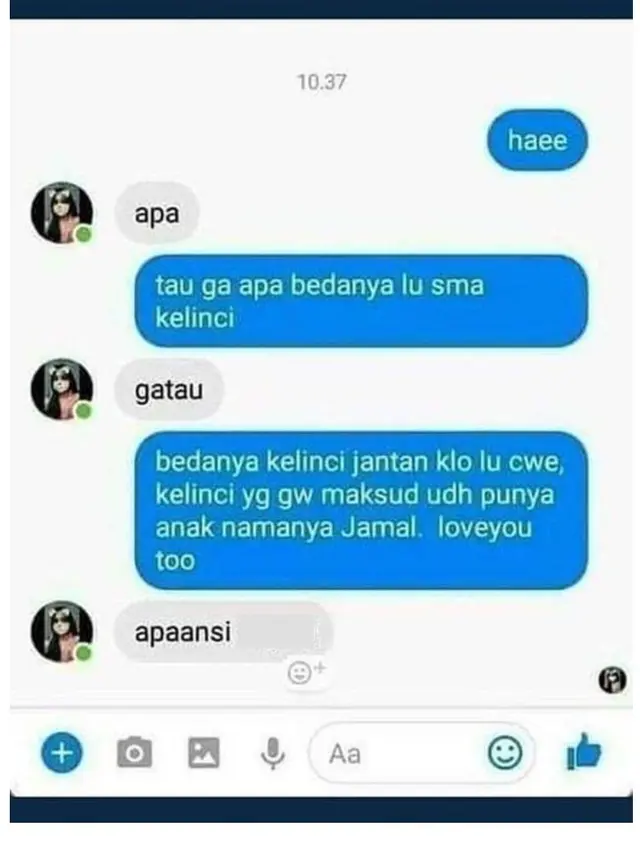 10 Chat Lucu Orang dengan Pacarnya Bikin Gagal Romantis - Hot Liputan6.com