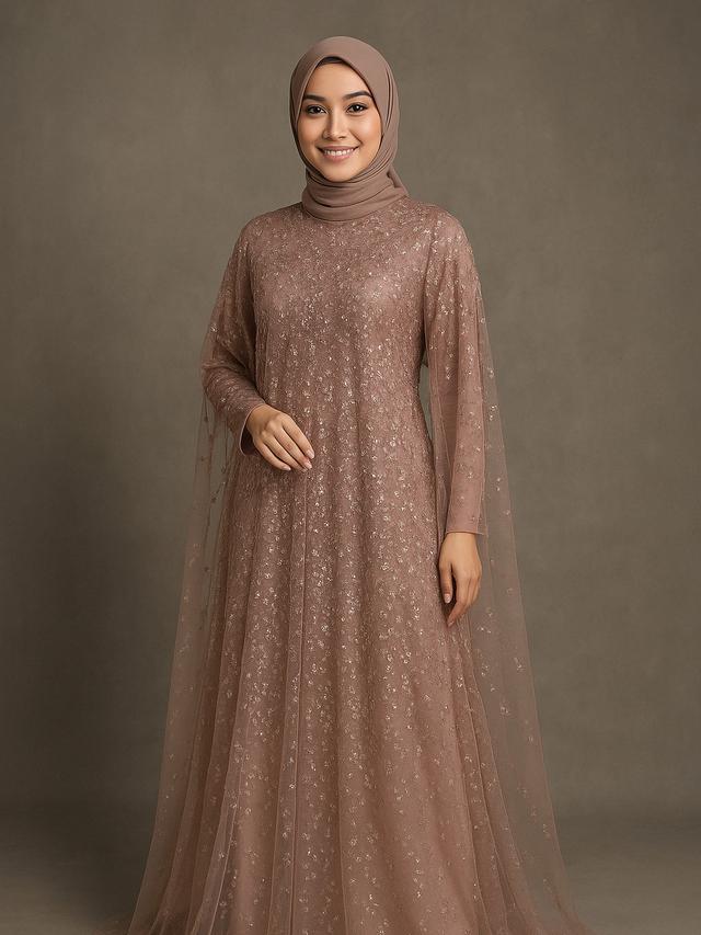 7 Model Gamis Payet Depan 2025, Inspirasi Anggun dan Elegan untuk ...