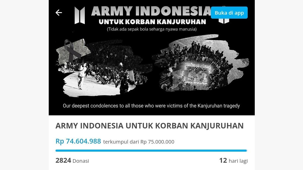 Fans BTS Indonesia Galang Dana untuk Korban Tragedi Kanjuruhan, Nyaris ...