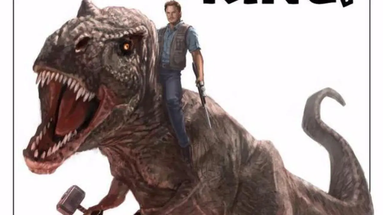 Kalahkan The Avengers, T-Rex di Jurassic World Bawa Palu Thor - ShowBiz ...