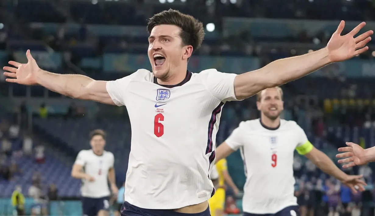 FOTO: Hujan Gol, Inggris Melaju ke Semifinal Euro 2020 - Foto Liputan6.com