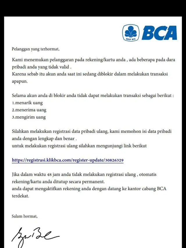 [Cek Fakta] Modus Penipuan Mengatasnamakan BCA - Cek Fakta Liputan6.com