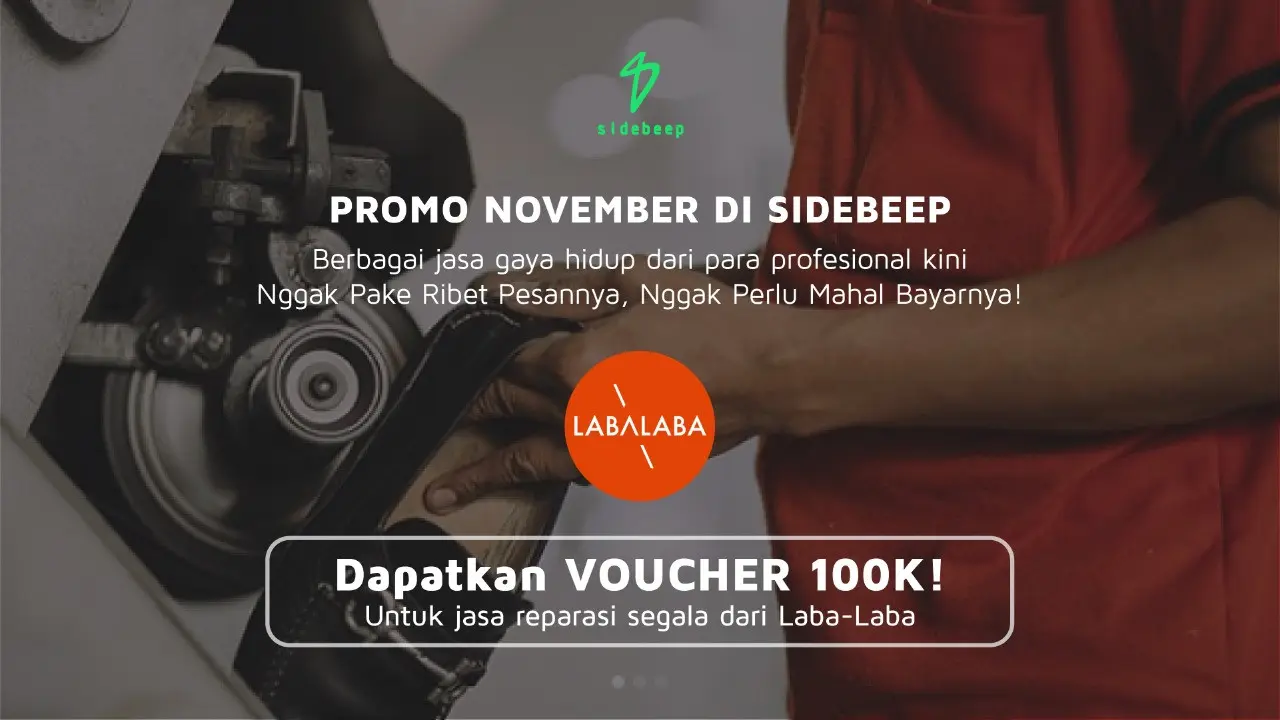 Reparasi Barang Kesayangan di Laba-Laba Makin Praktis Lewat Sidebeep