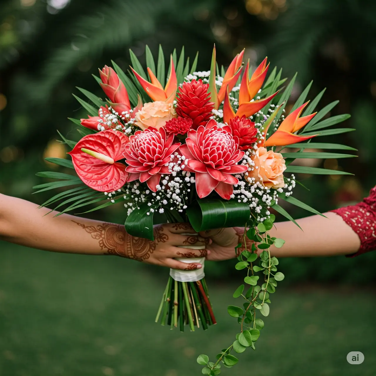 10 Inspirasi Buket Bunga Pengantin Bernuansa Tropis, Segar dan Eksotis ...