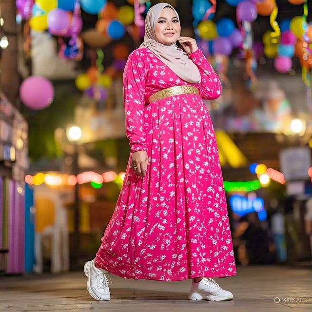 8 ⁠Model Gaun Cantik untuk Badan Gemuk, Siap Tampil Stylish di Momen ...