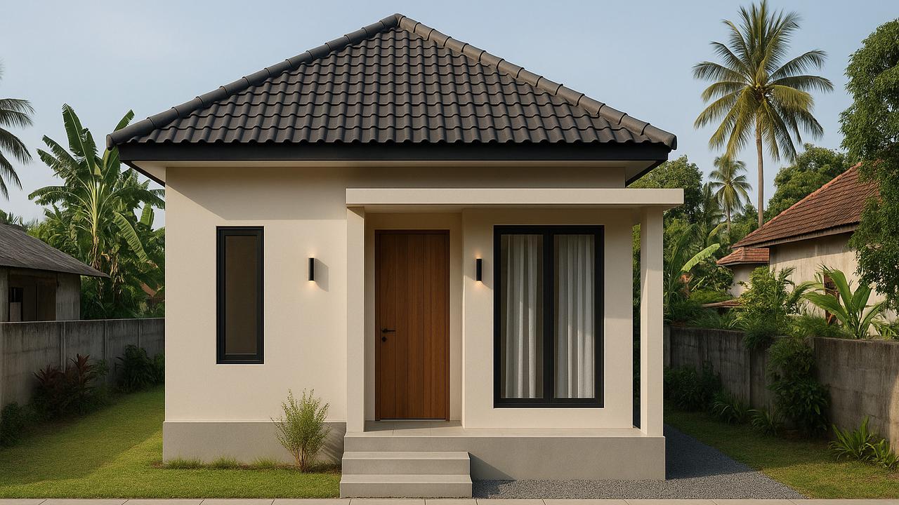 10 Gambar Rumah Sederhana 6x8 Meter dengan Atap Limas, Minimalis ...