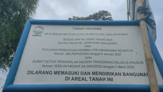 GRIB Jaya Buka Suara soal Dugaan Penguasaan Lahan BMKG - News Liputan6.com