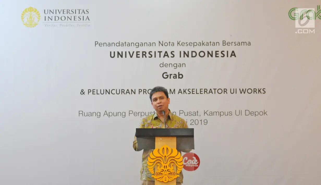 FOTO: Ciptakan Technoprenuership, Universitas Indonesia Gandeng Grab ...