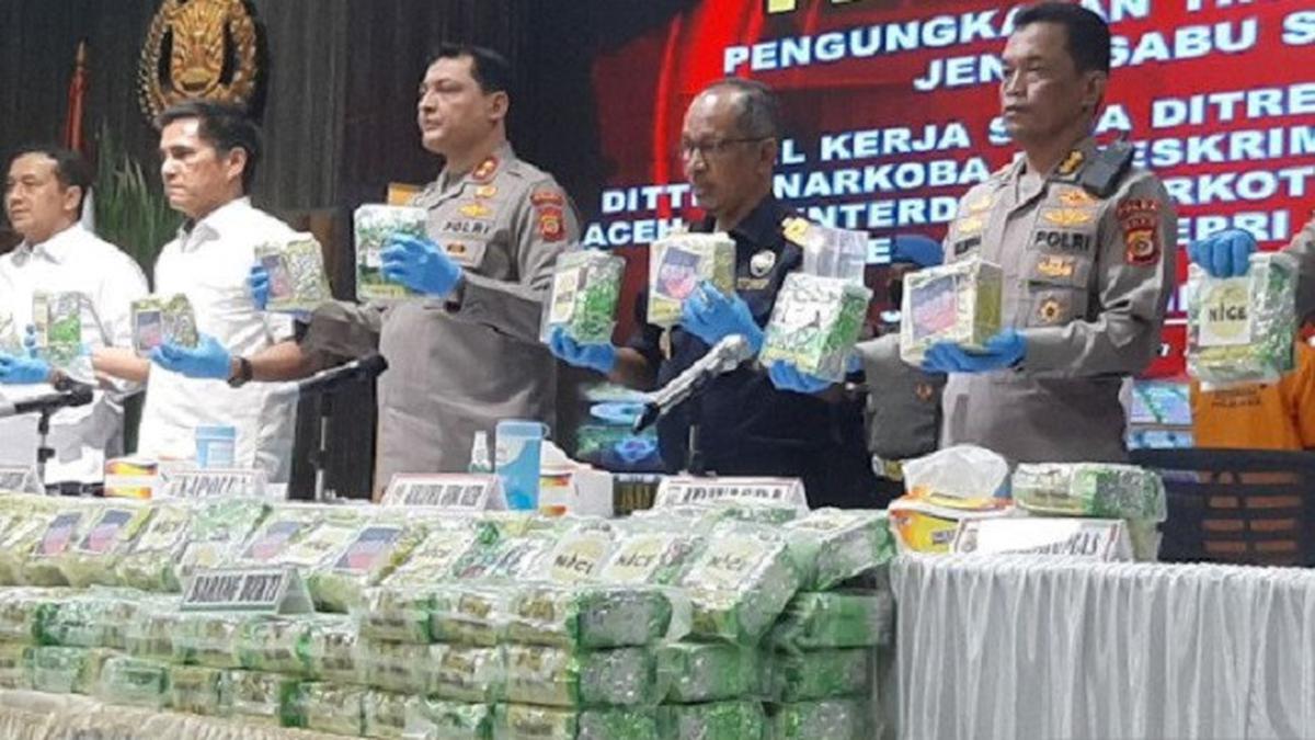 4 Karung Goni Narkoba Asal Malaysia Diselundupkan Lewat Selat Malaka