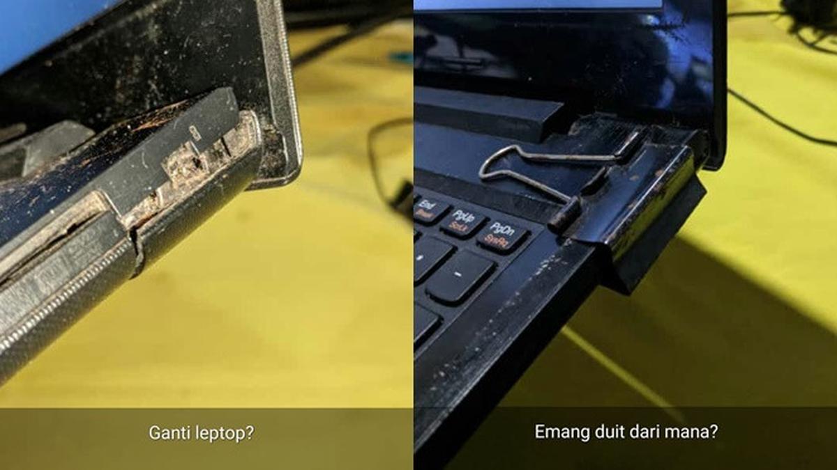 Enggak Mau Rugi, Ini 6 Cara Nyeleneh Warganet Pakai Laptop Rusak