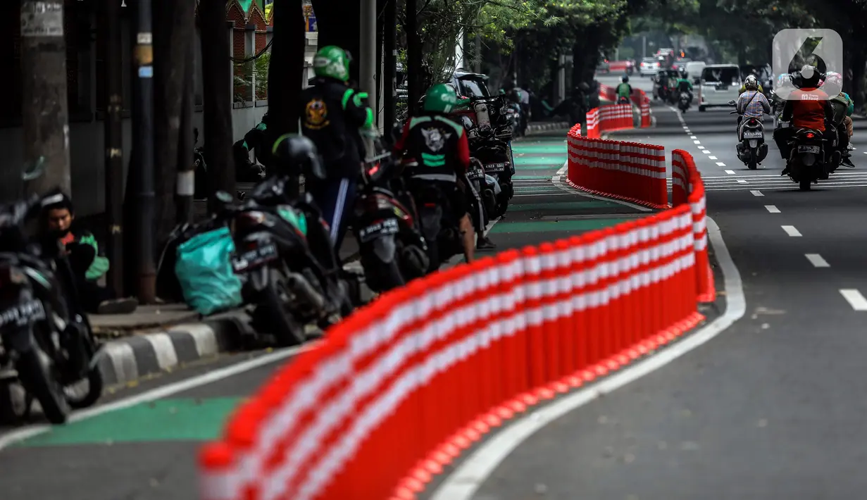 Pemprov DKI Perbanyak Jalur Sepeda - Foto Liputan6.com