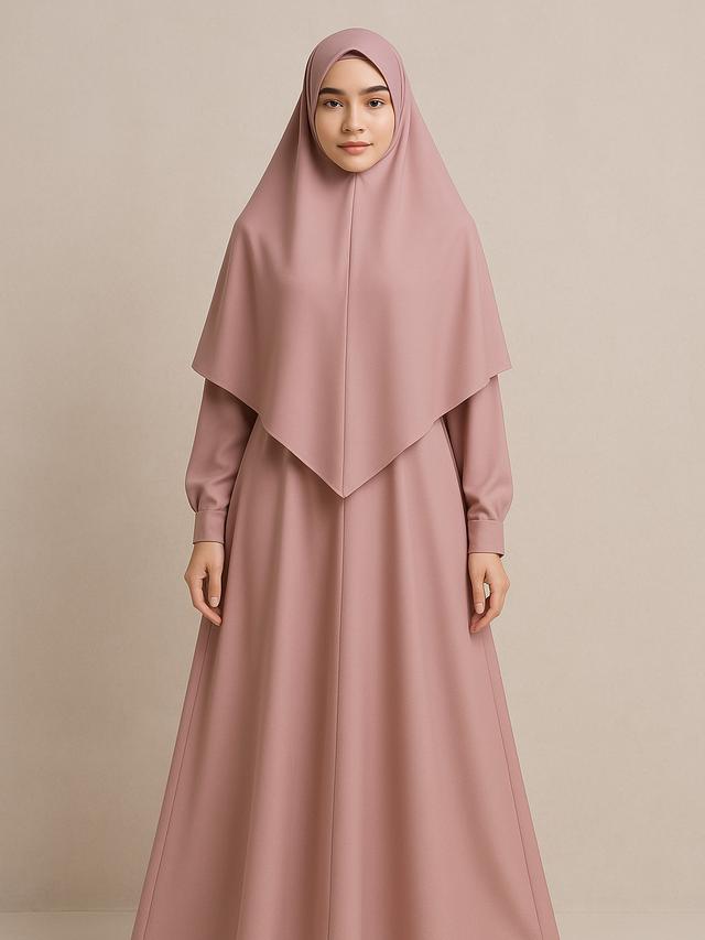 8 Model Gamis Syar’i A-Line Bahan Premium untuk Berbagai Acara
