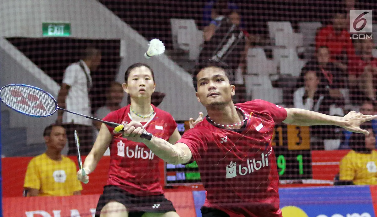 FOTO: Ricky / Debby Lewati Rintangan Pertama Indonesia Masters 2018 ...