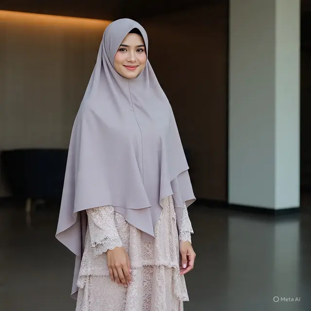 7 Model Gamis Syari Berlayer dan Setelan Khimar Panjang Terbaru 2025 ...