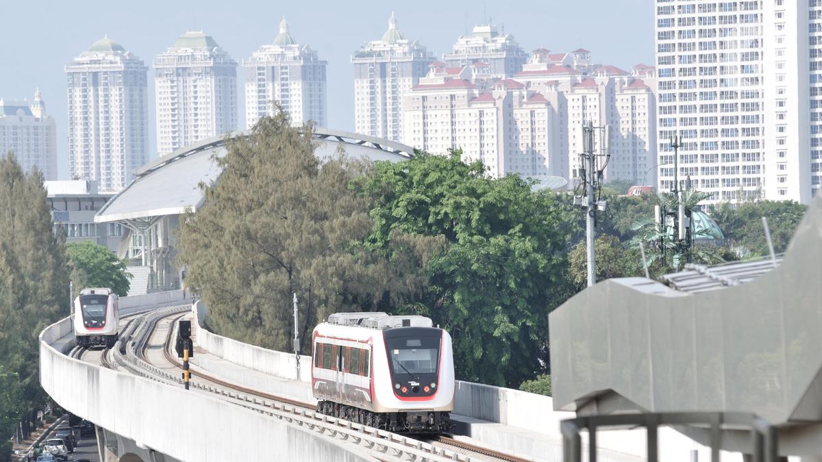 Pembangunan Trase LRT Tahap I Sepanjang 44 Km Rampung - Bisnis Liputan6.com