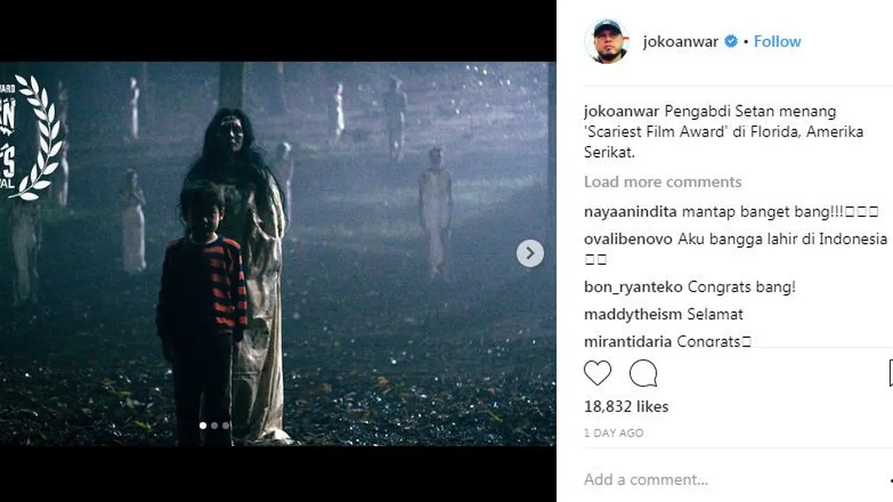 Film Pengabdi Setan Kembali Menangkan Penghargaan Internasional ...