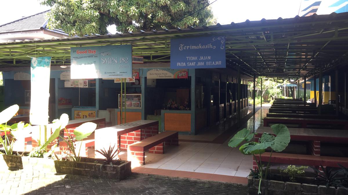 PTM Terbatas 100 Persen, SMP 182 Jakarta Masih Tutup Aktivitas Kantin ...
