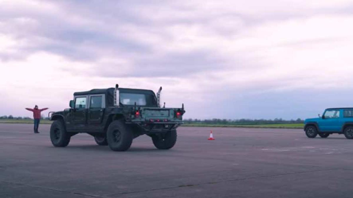 Adu Drag Race Suzuki Jimny vs Hummer H1, Hasilnya Mencengangkan ...