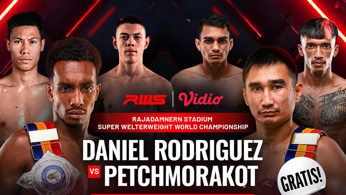 Live Streaming TRWS Rajadamnern 2025: Daniel Rodriguez vs Petchmorakot ...