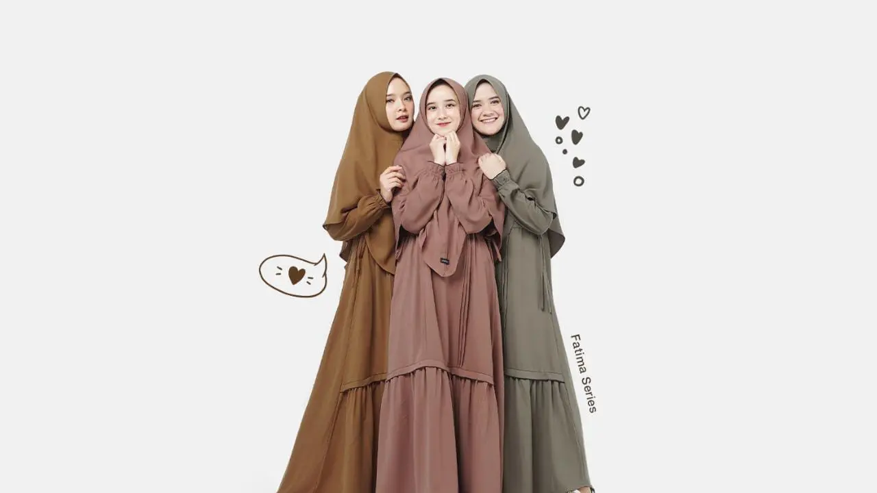Koleksi Dress Gamis Syari Trendi dengan Warna-Warna yang Jarang Ditemui