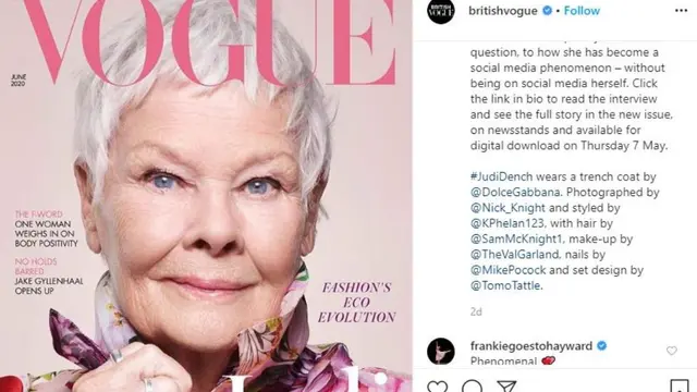 Aktris Film James Bond Jadi Model Sampul Tertua Majalah Vogue ...