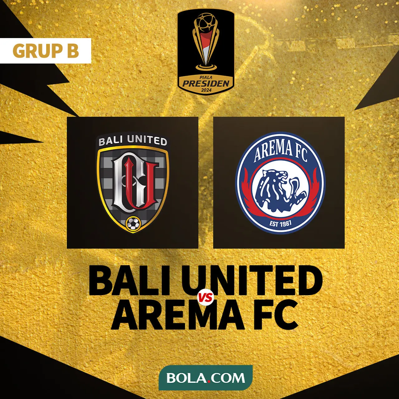 Link Live Streaming Bali United Vs Arema FC di Piala Presiden 2024, di Vidio - Indonesia Bola.com
