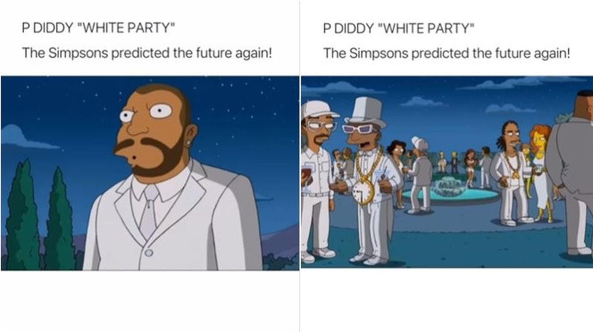 Viral Prediksi The Simpsons Tentang White Party P Diddy, Episode Tahun 2019